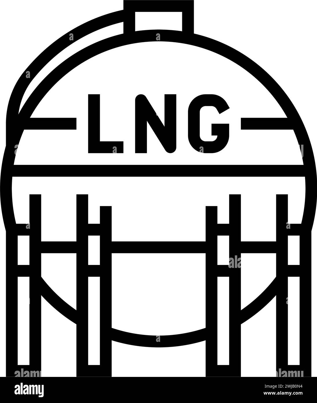 liquefied natural gas lng line icon vector illustration Stock Vector Image & Art - Alamy