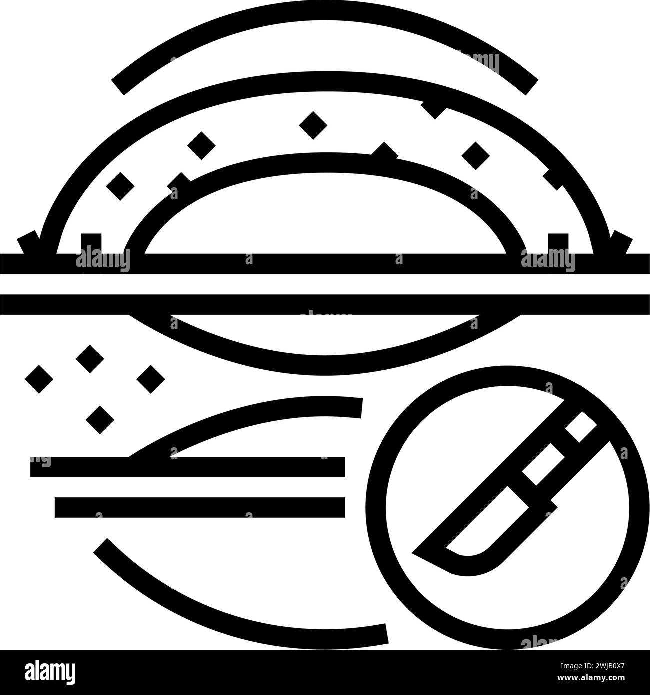 bypass surgery doctor line icon vector illustration Stock Vector Image ...