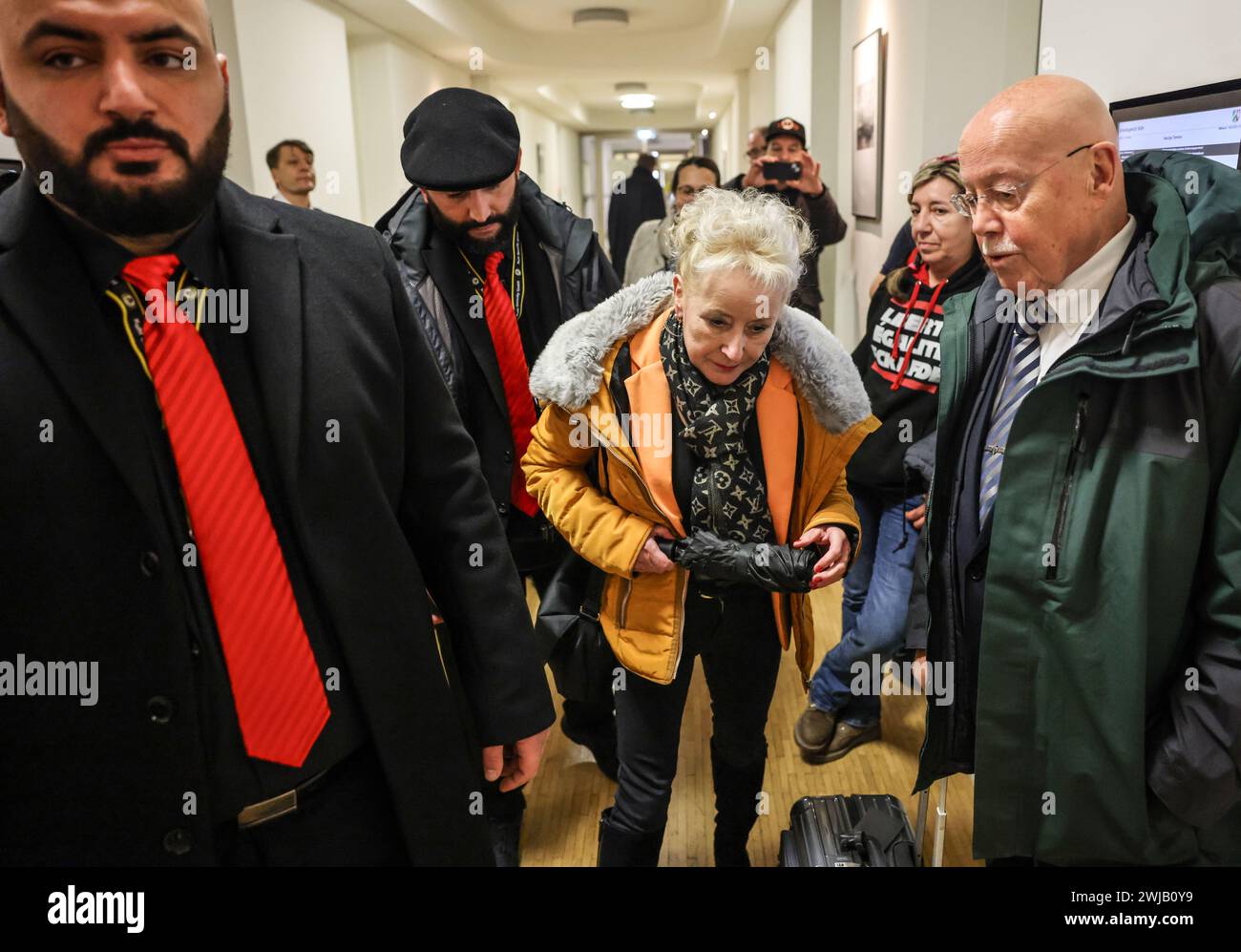 Cologne, Germany. 14th Feb, 2024. Simone Baum (M), employee of the City ...
