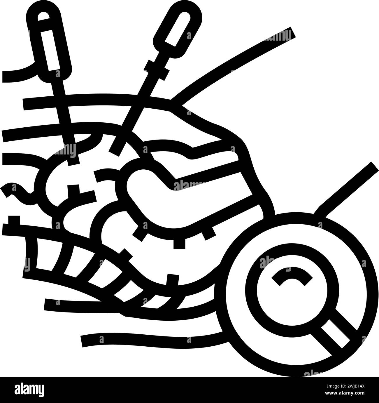 laparoscopy surgery hospital line icon vector illustration Stock Vector ...