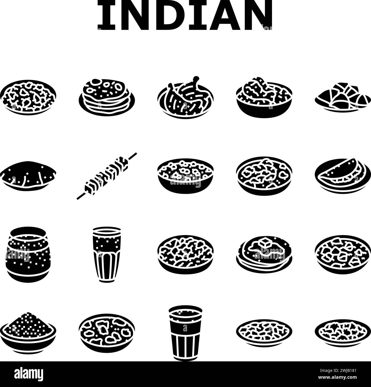 Indian traditional cuisine chicken Black and White Stock Photos ...