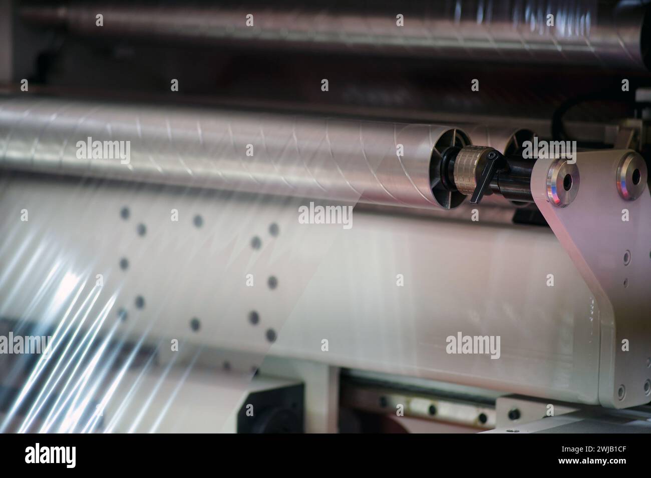 The process of manufacturing plastic products in automated production ...