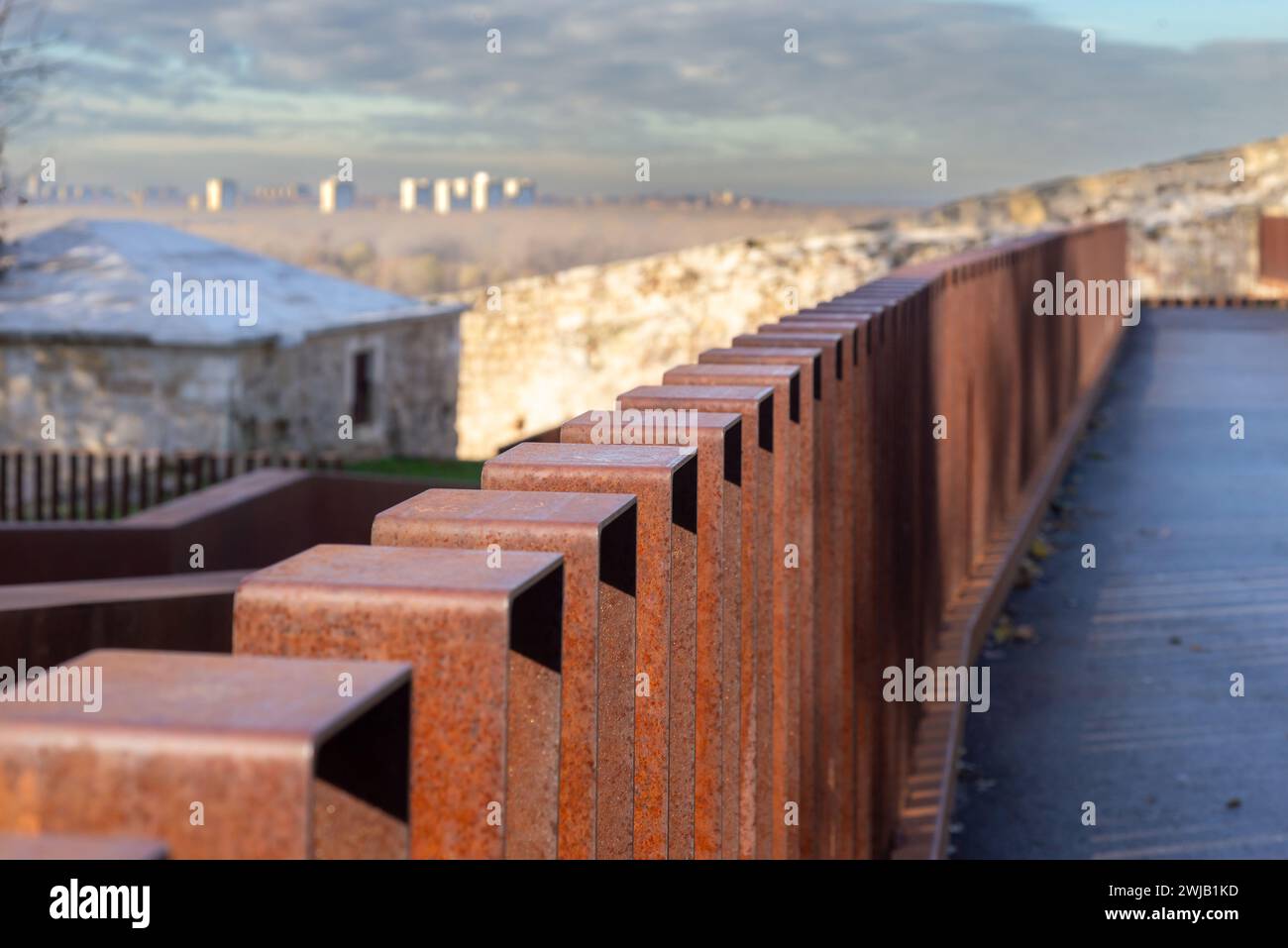 Belgrade Kalemegdan Fortress or Beogradska Tvrdjava and view on Danube ...