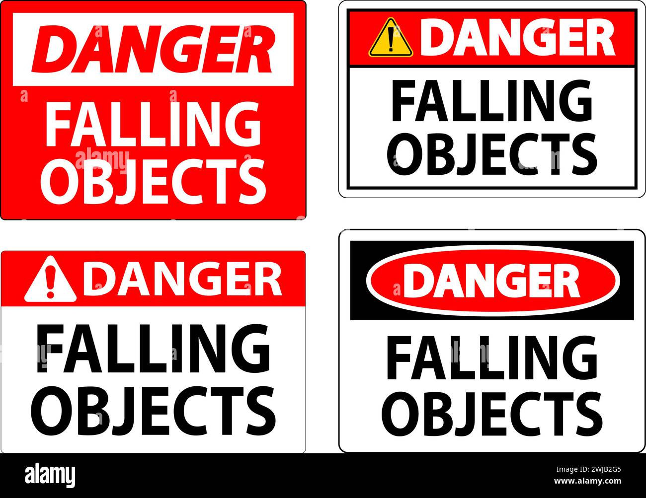 Danger falling objects Stock Vector Images - Alamy