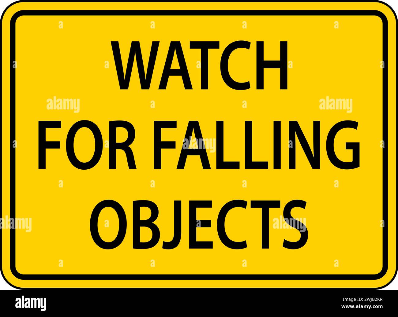 Logging Road Sign, Watch For Falling Objects Stock Vector Image & Art ...