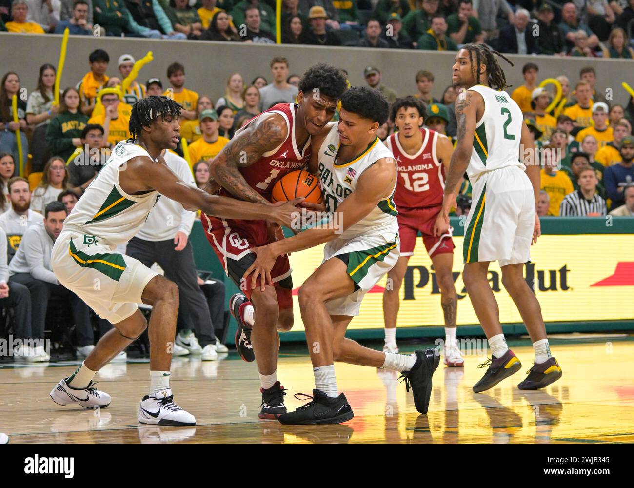 Waco, USA. 13th Feb, 2024. February 13 2024: Baylor Bears guard RayJ ...