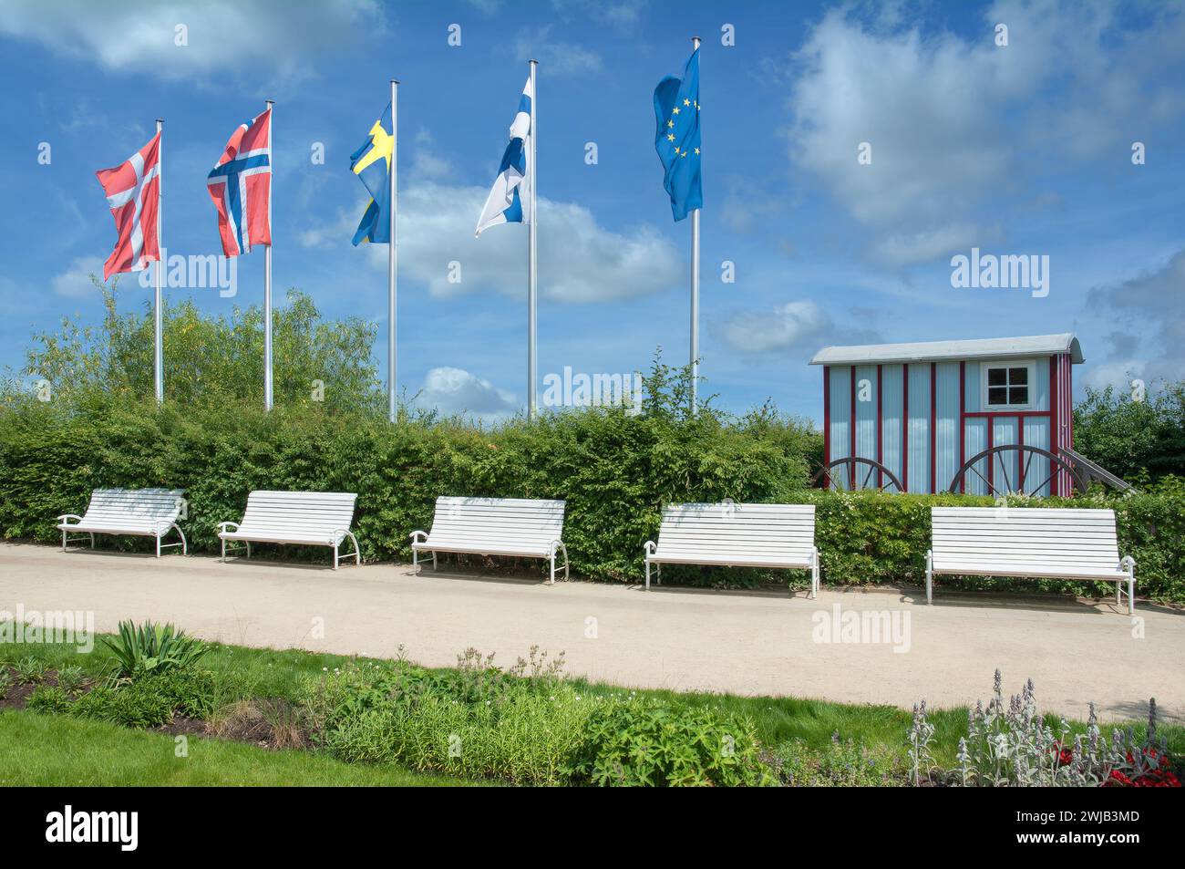 Promenade of Bansin,Usedom,baltic Sea,Mecklenburg-Vorpommern,Germany ...
