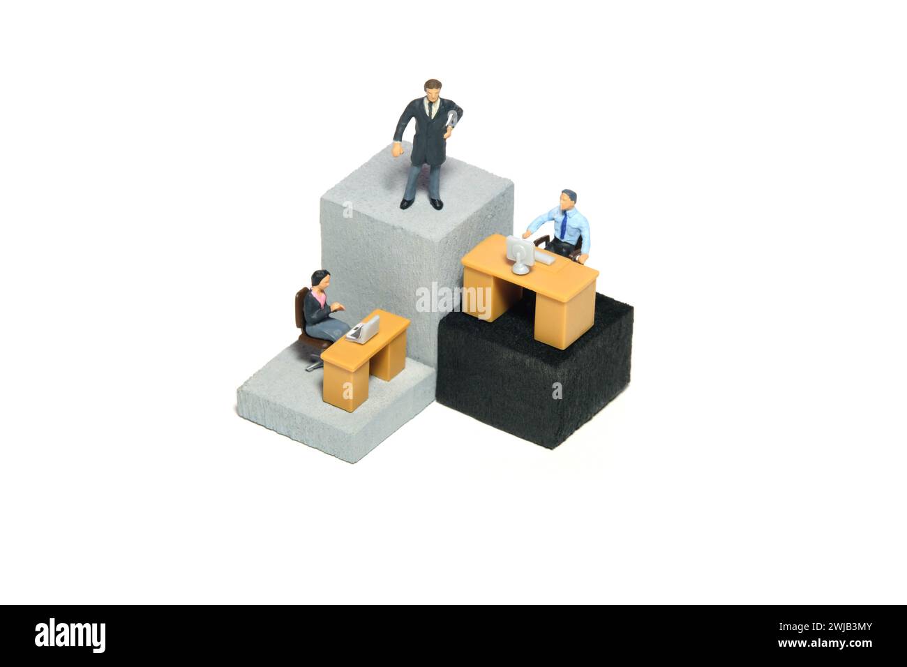 Miniature tiny people toy figure photography. Organization hierarchy ...