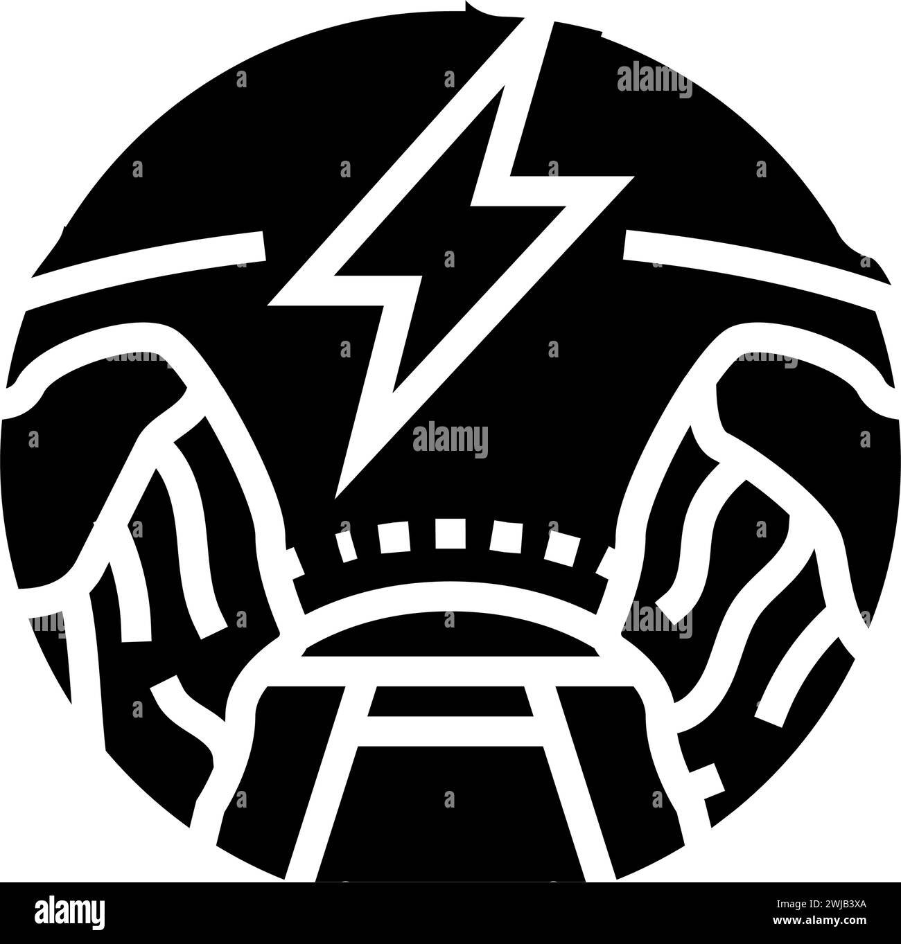 hydropower hydroelectric power glyph icon vector illustration Stock ...