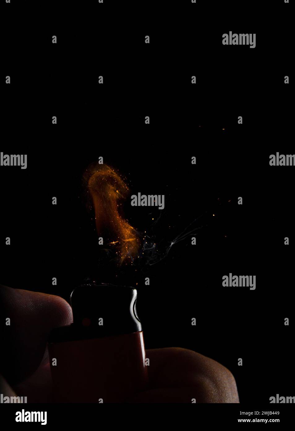 Hand gas butane lighter hi-res stock photography and images - Alamy