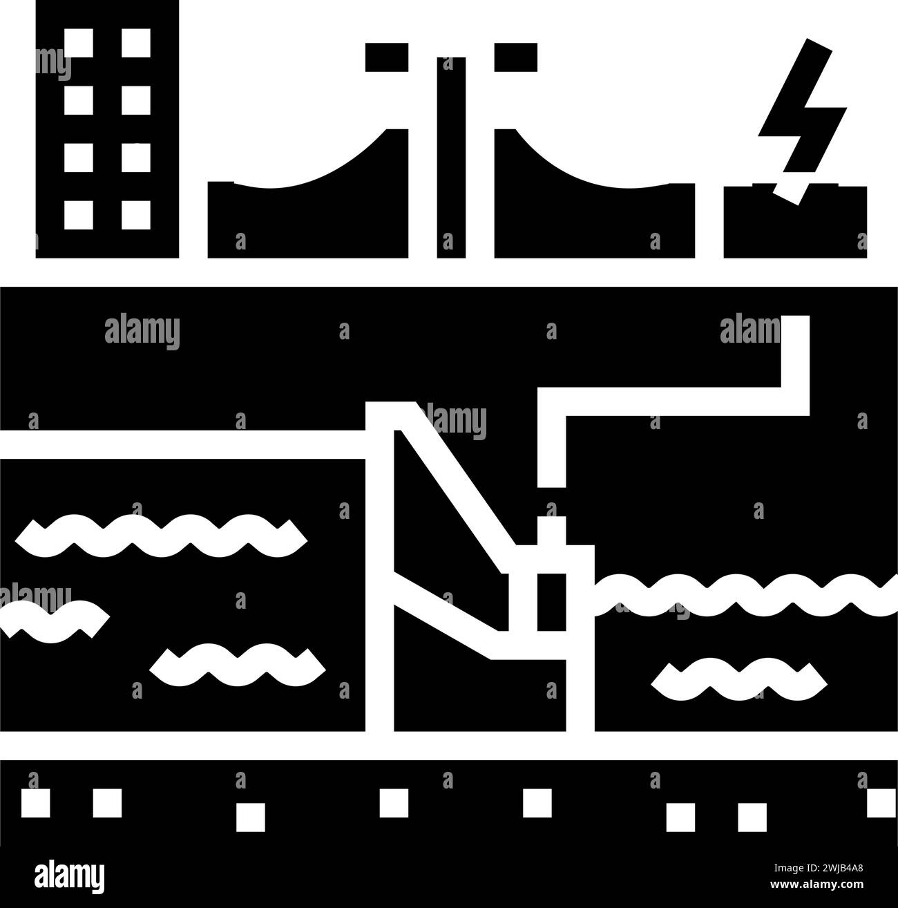Hydroelectric transmission Stock Vector Images - Alamy