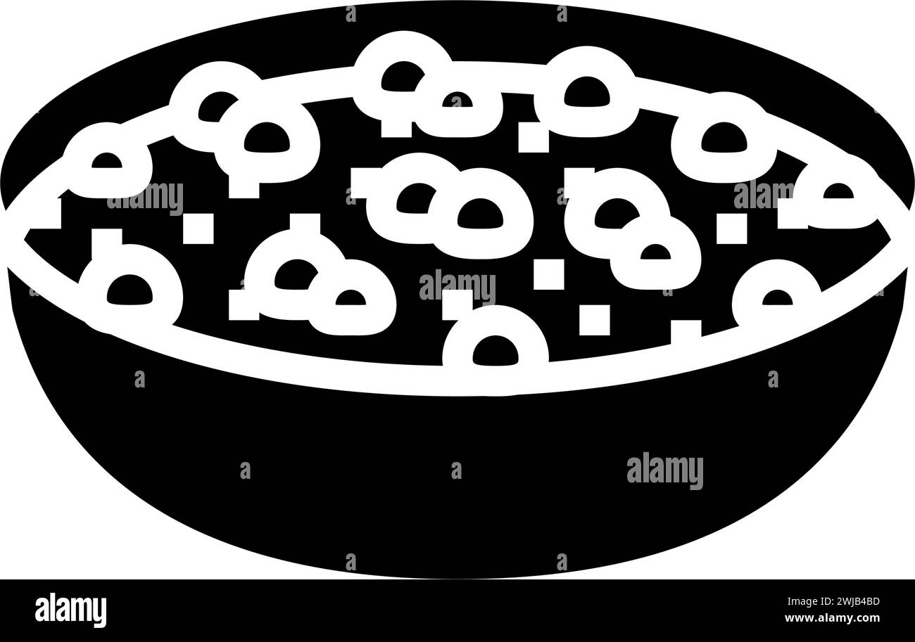 chana masala indian cuisine glyph icon vector illustration Stock Vector ...