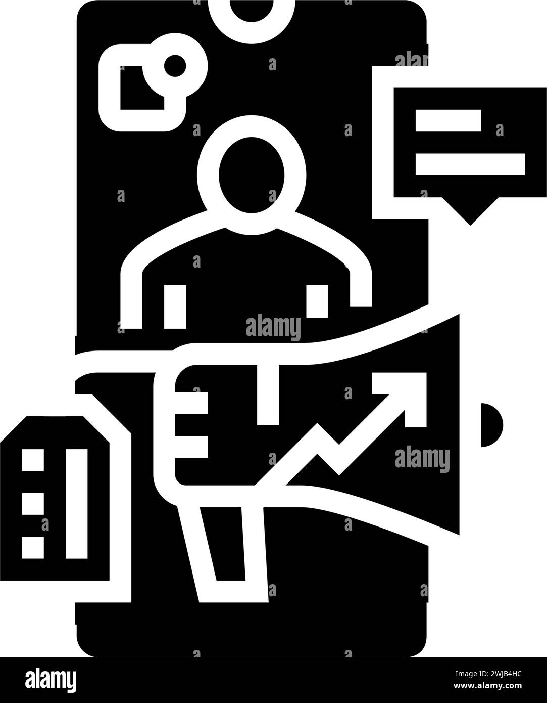 influencer marketing glyph icon vector illustration Stock Vector Image ...