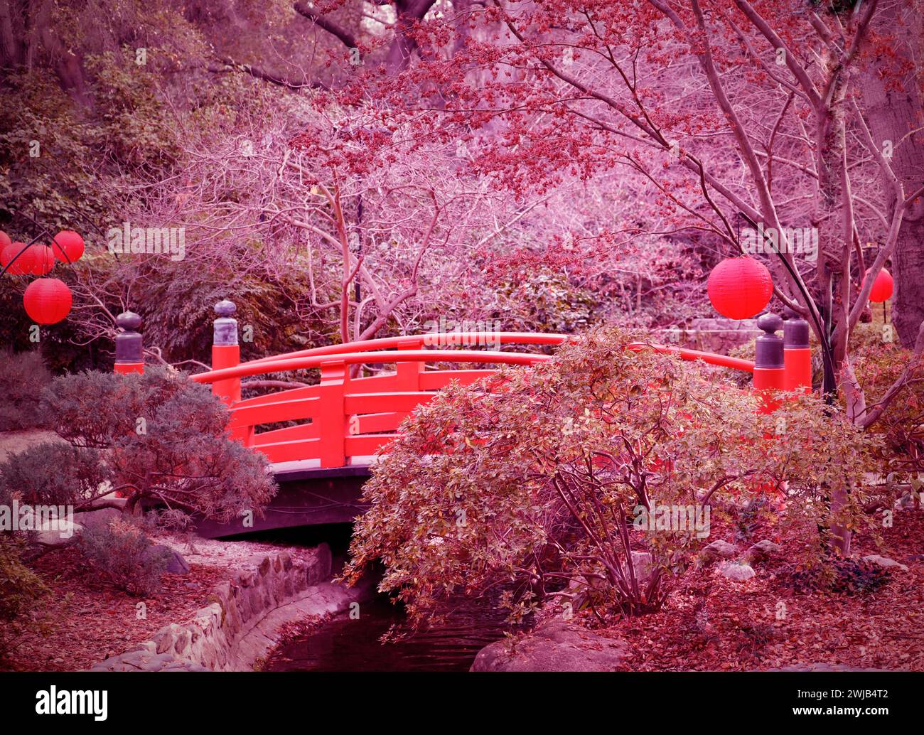 Red bridge japanese hi-res stock photography and images - Alamy
