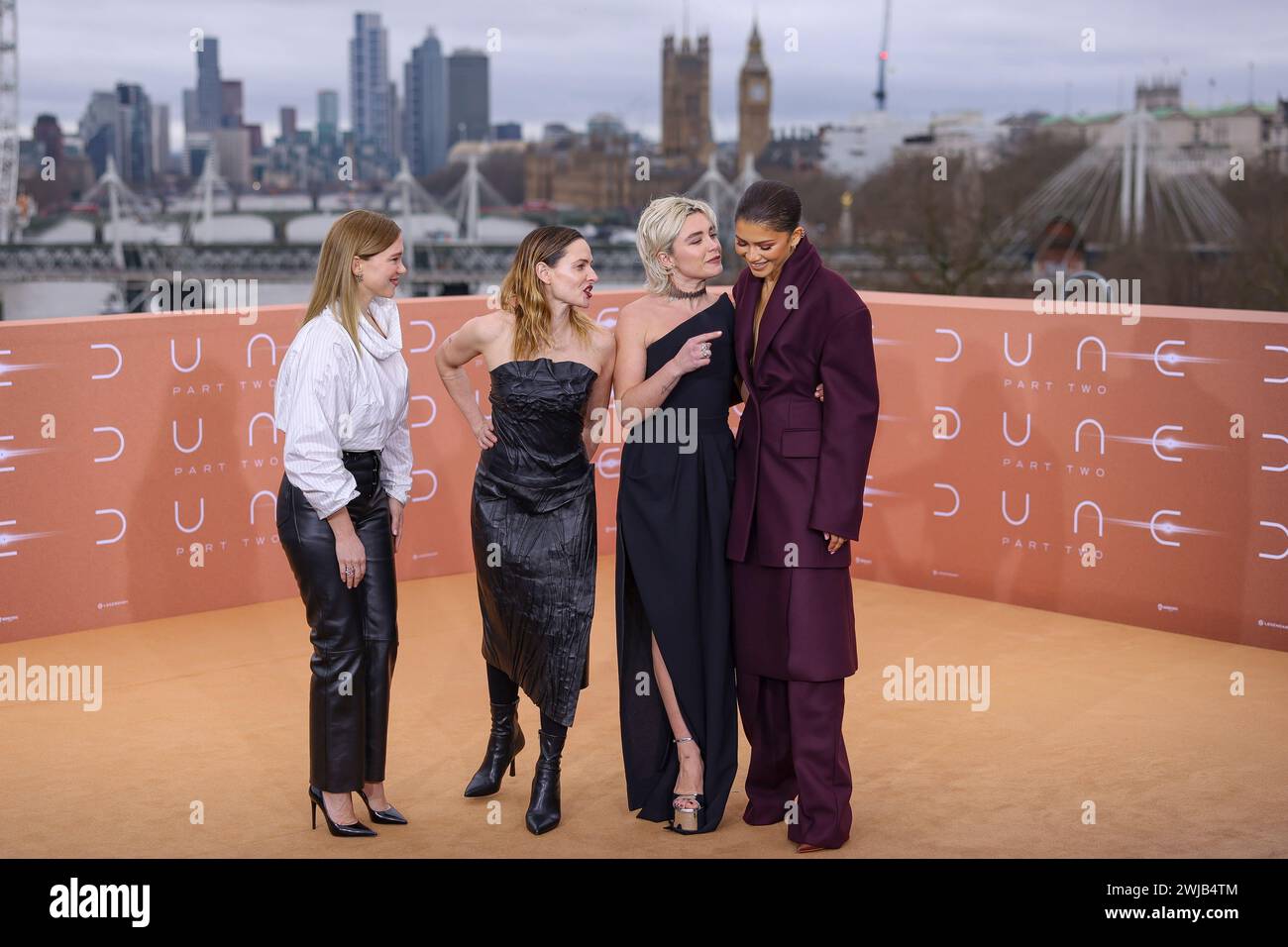 Lea Seydoux, from left, Rebecca Ferguson, Florence Pugh and Zendaya ...