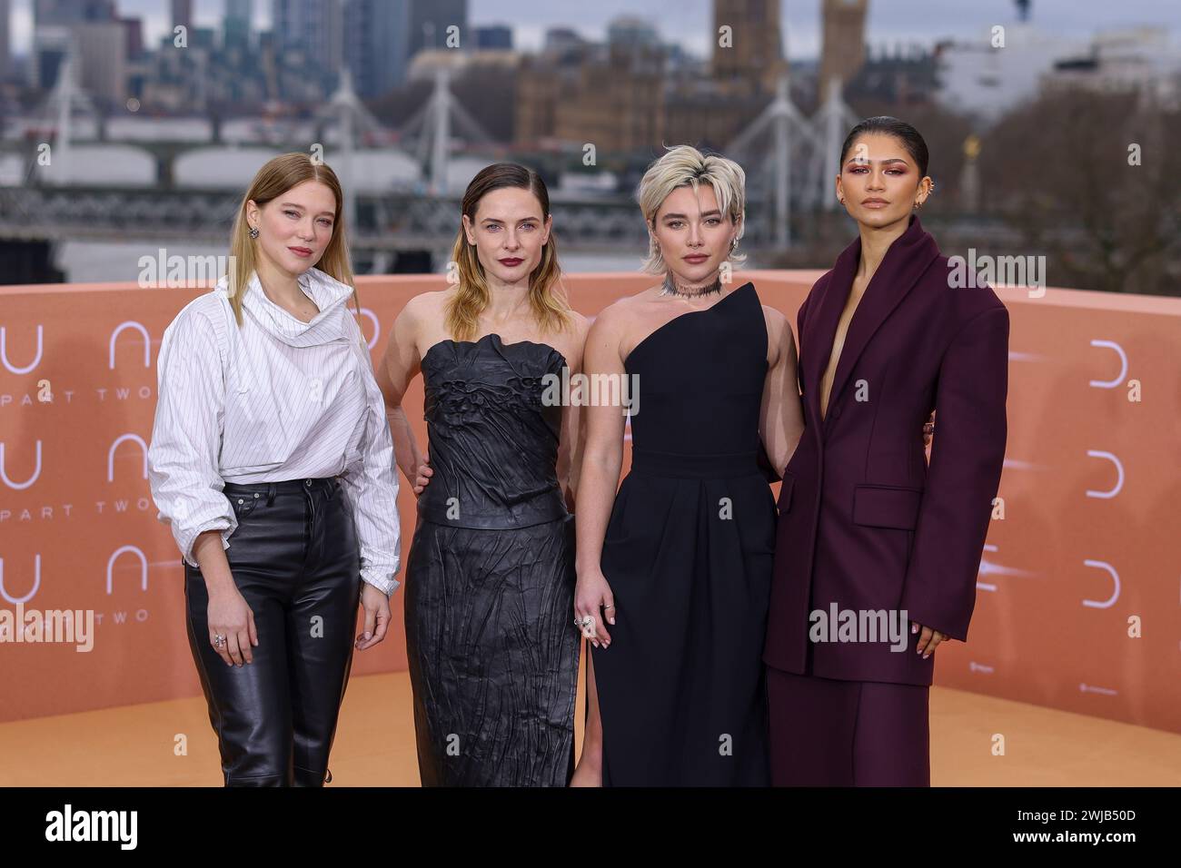 Lea Seydoux, from left, Rebecca Ferguson, Florence Pugh and Zendaya ...