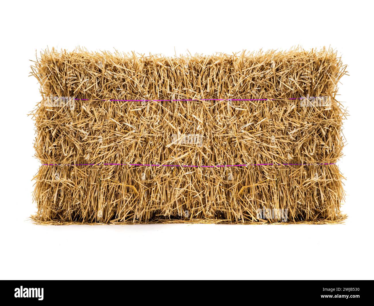 dry haystack isolated on white background Stock Photo - Alamy