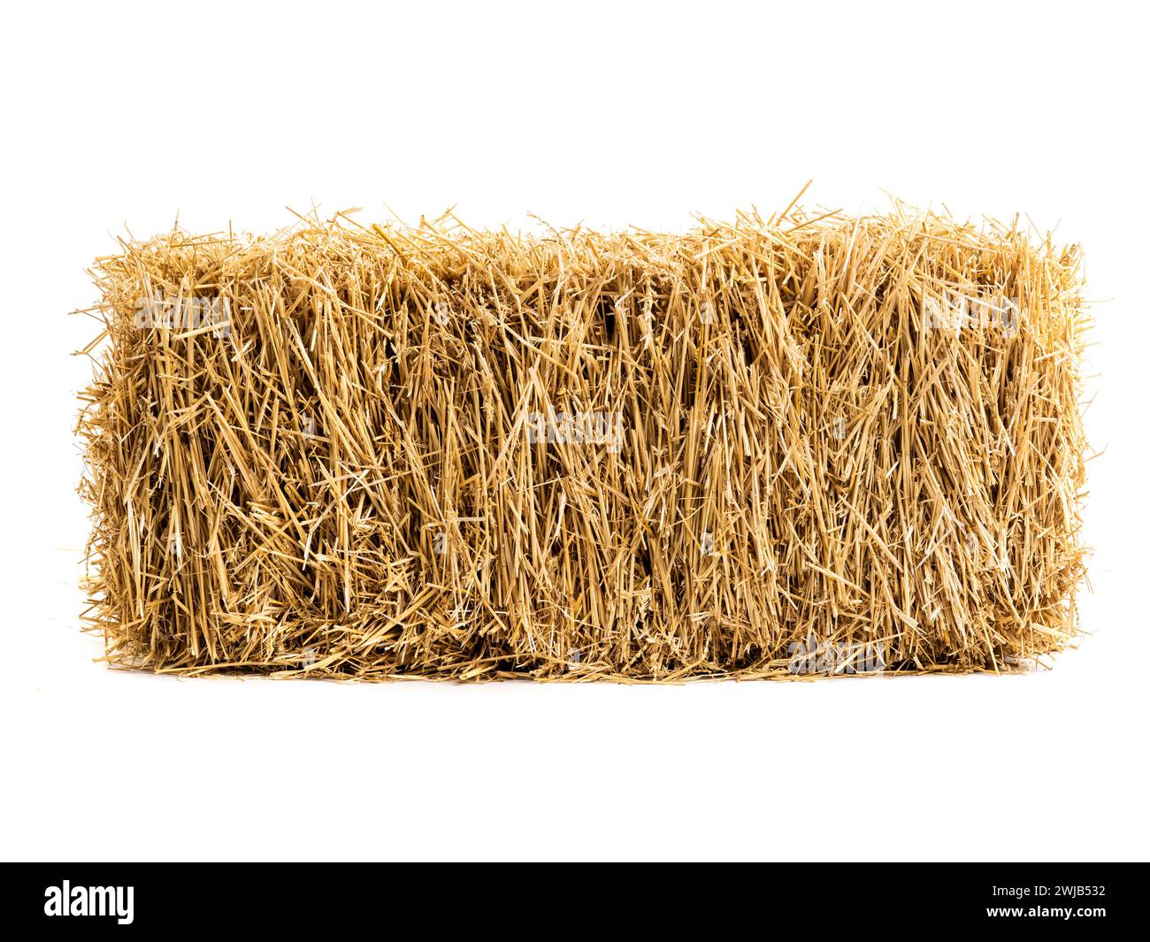 dry haystack isolated on white background Stock Photo - Alamy