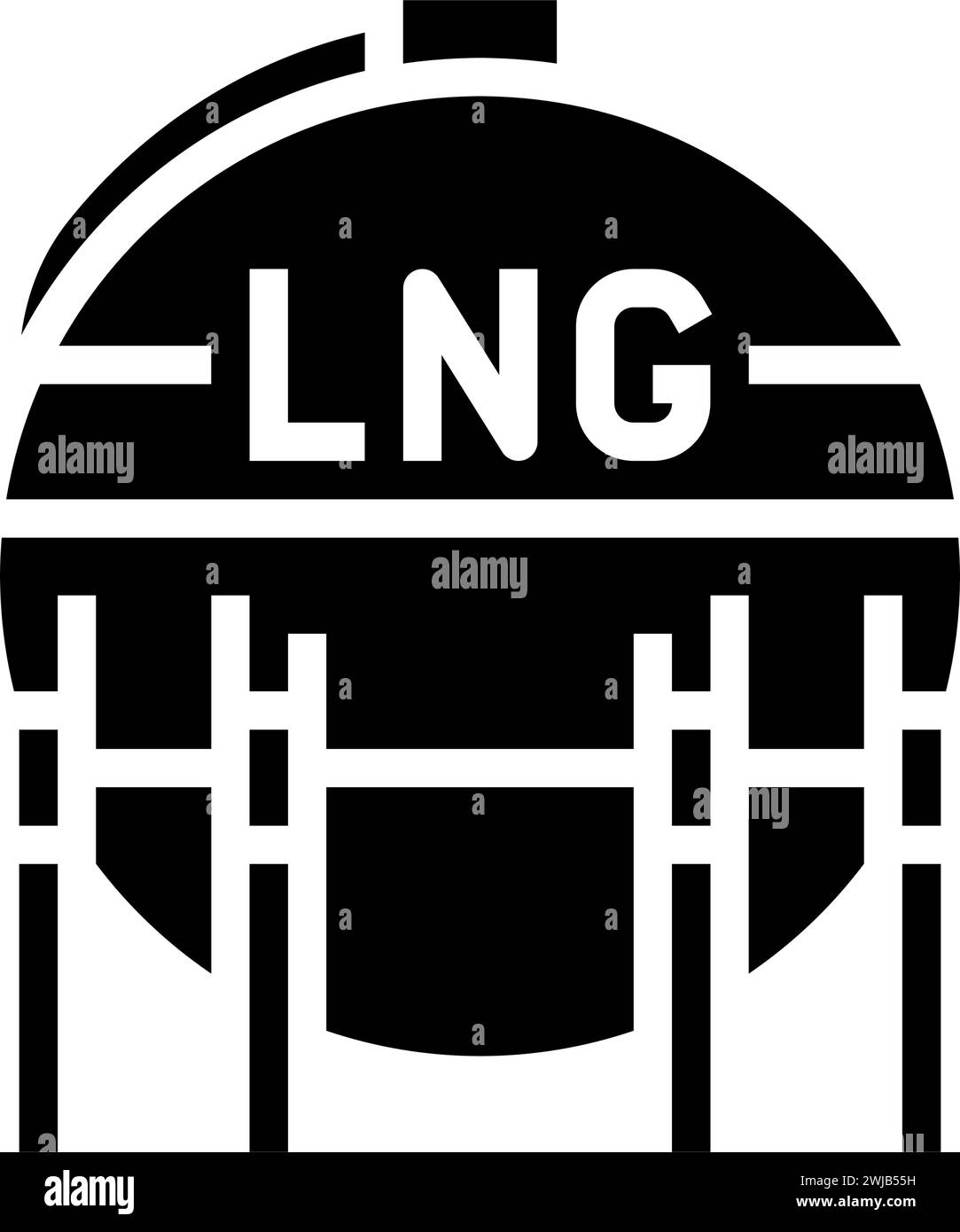 liquefied natural gas lng glyph icon vector illustration Stock Vector ...