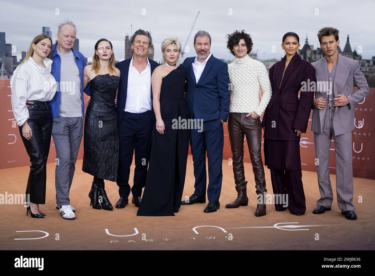 (Left to right) Lea Seydoux, Stellan Skarsgard, Rebecca Ferguson, Josh Brolin, Florence Pugh ...
