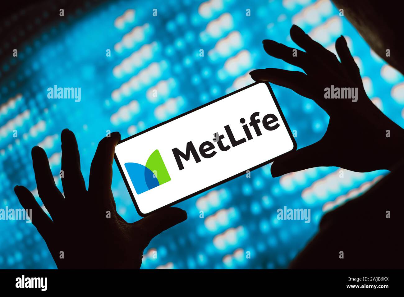 In this photo illustration, the MetLife, Inc. logo is displayed on a ...