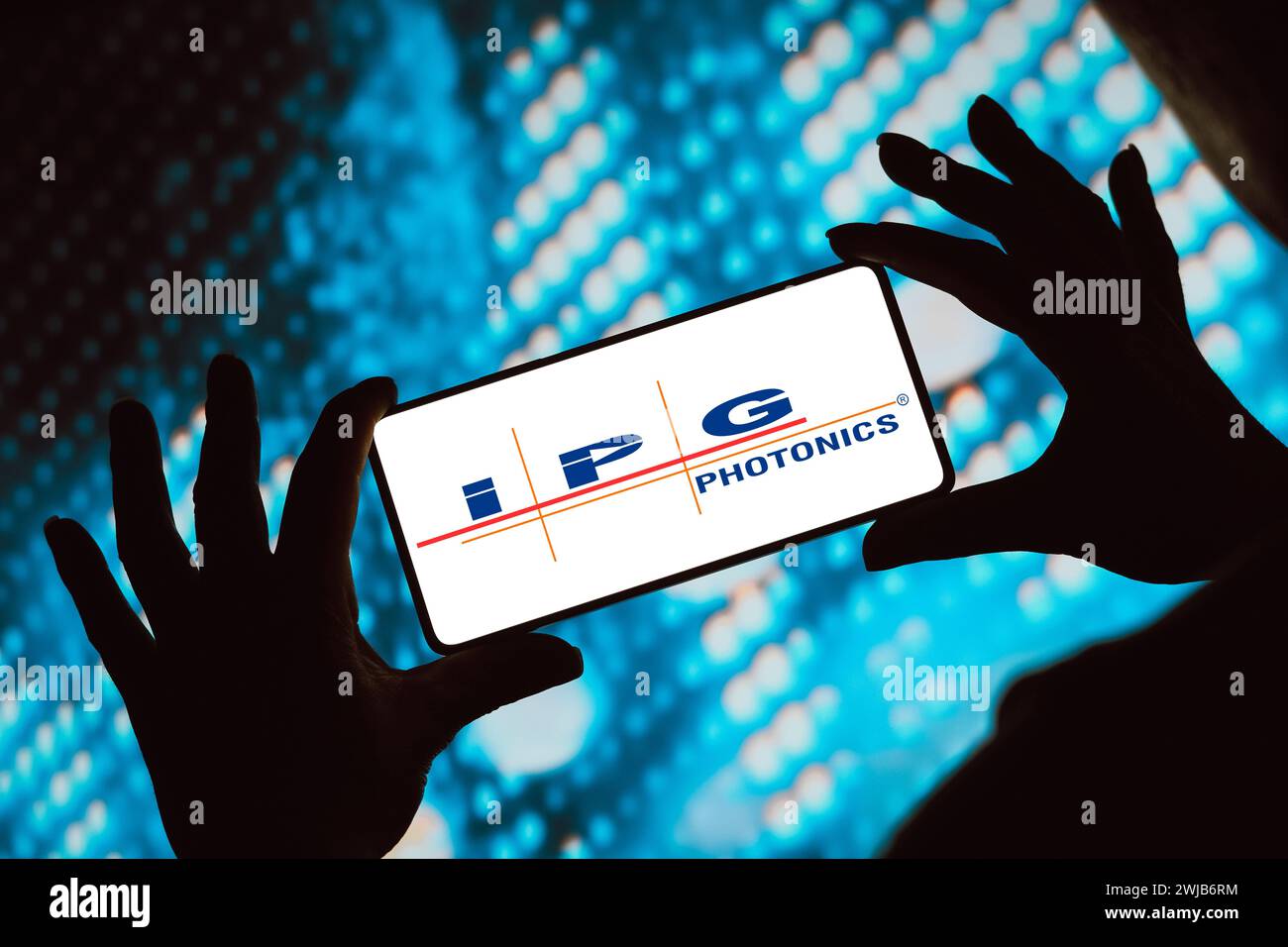 In this photo illustration, the IPG Photonics Corporation logo is ...