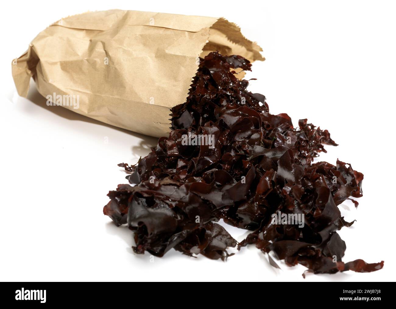 A bag of Irish Dulse seaweed dried and ready to eat Stock Photo - Alamy