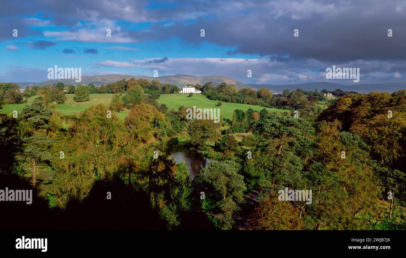 Autumn looking at Malone House, Barnett Demense, over Lagan Valley ...
