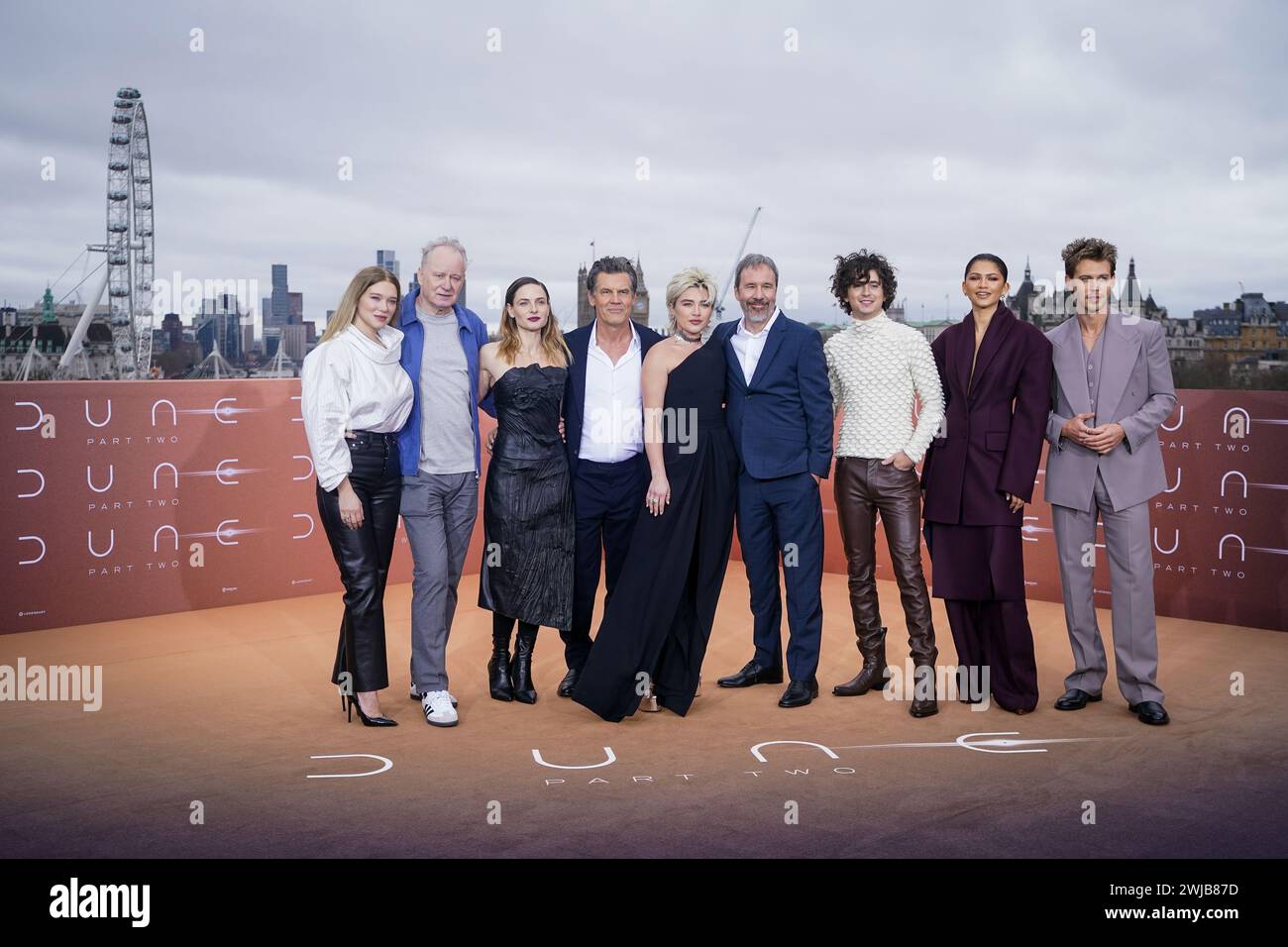 (Left to right) Lea Seydoux, Stellan Skarsgard, Rebecca Ferguson, Josh ...