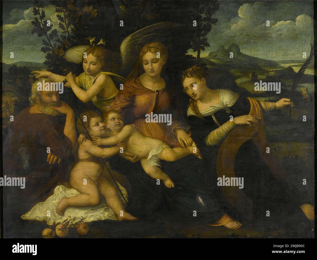 Holy Family with Saint Catherine, Francesco Torbido (attributed to ...