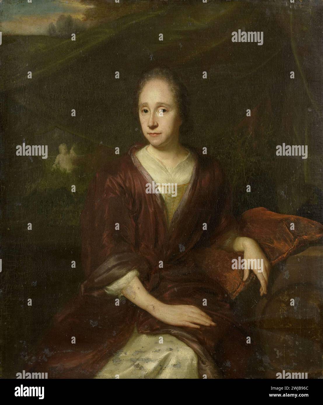 Portrait of Margaretha Nelis (1652-17050, second wife of Casparus ...