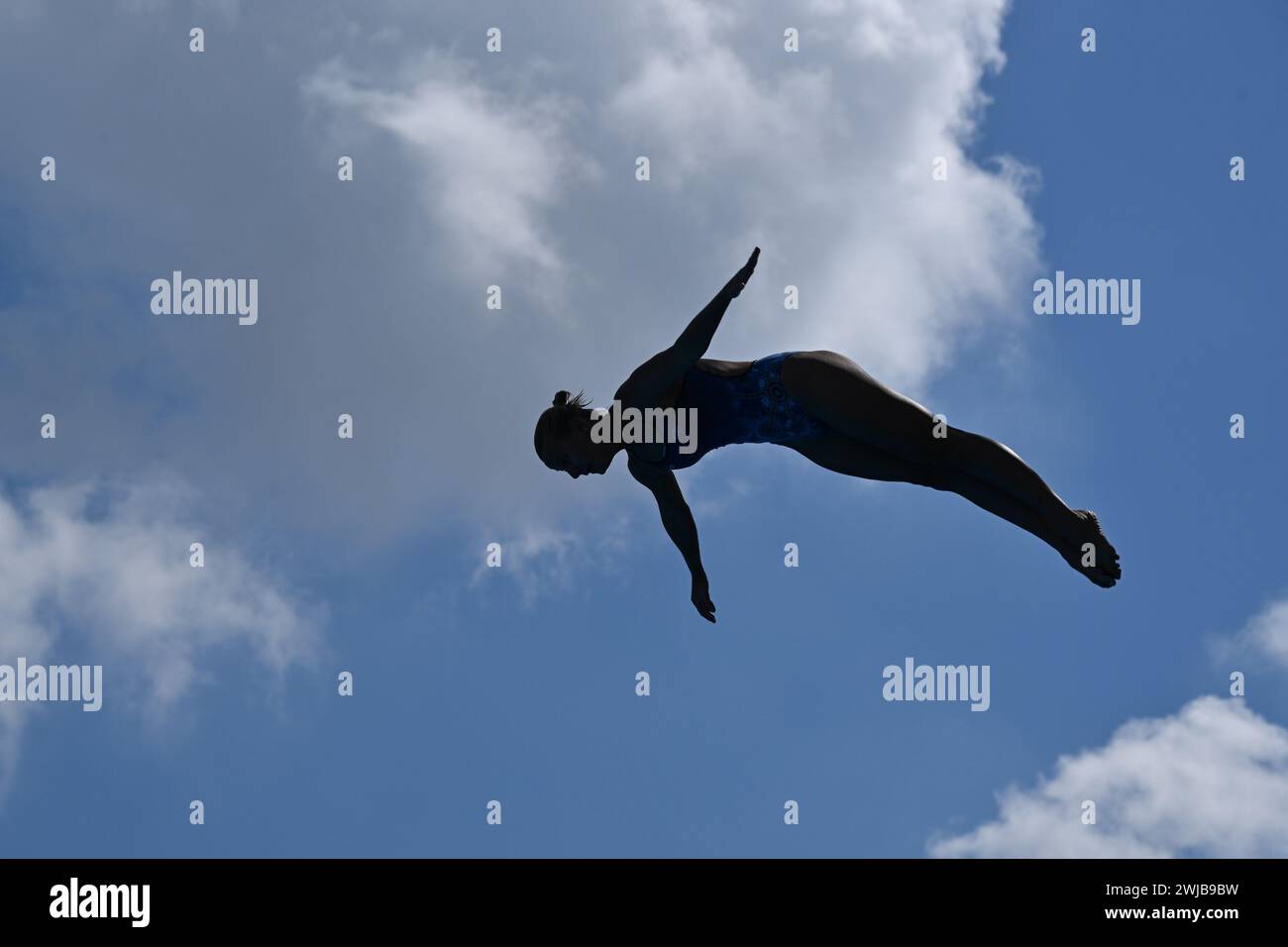 Doha, Qatar. 14th Feb, 2024. Rhiannan Iffland of Australia competes ...