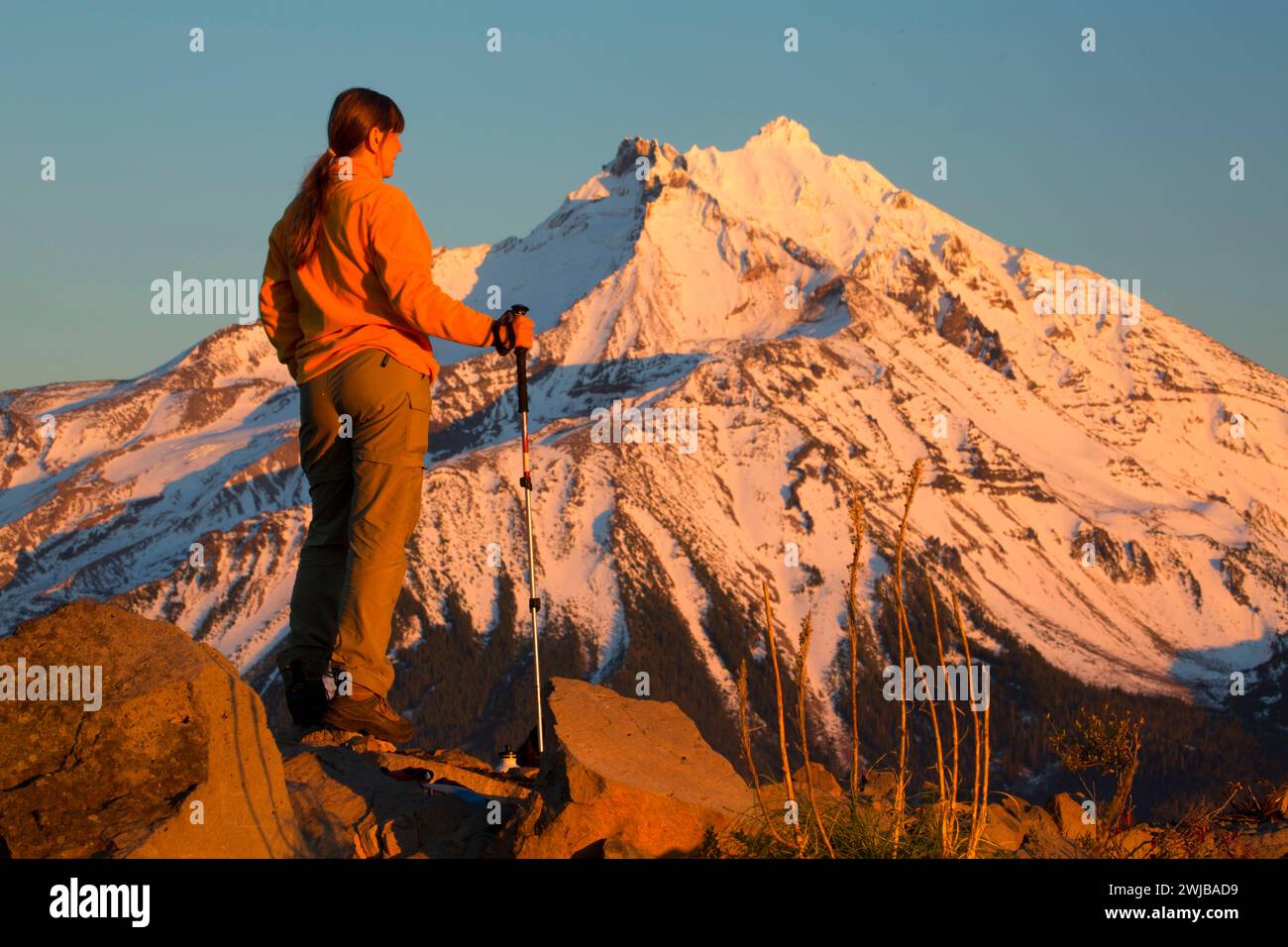 Mt Jefferson from Triangulation Peak, Mt Jefferson Wilderness ...