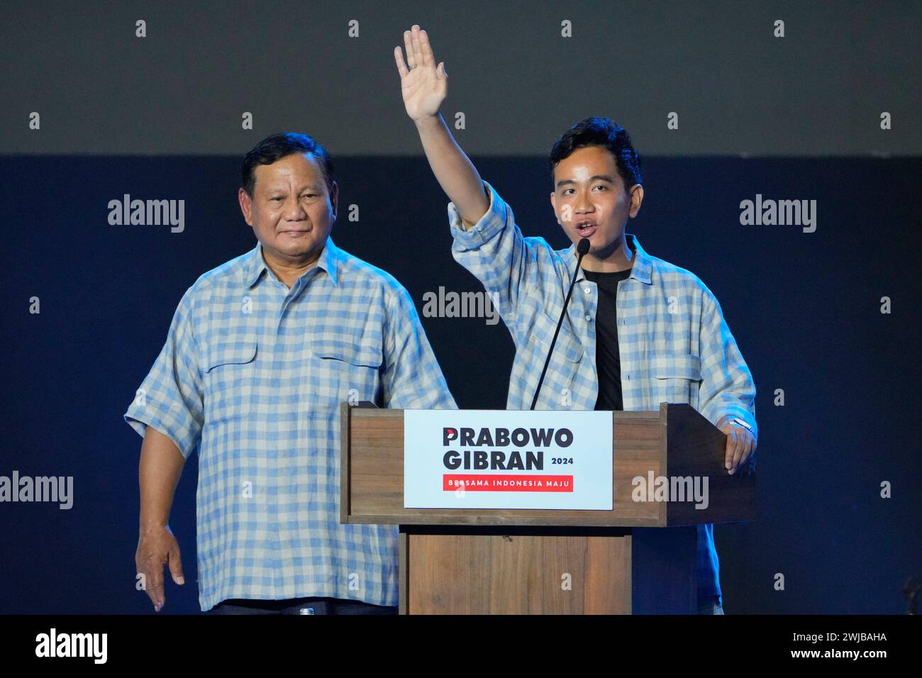 Vice presidential candidate Gibran Rakabuming Raka, the eldest son of ...