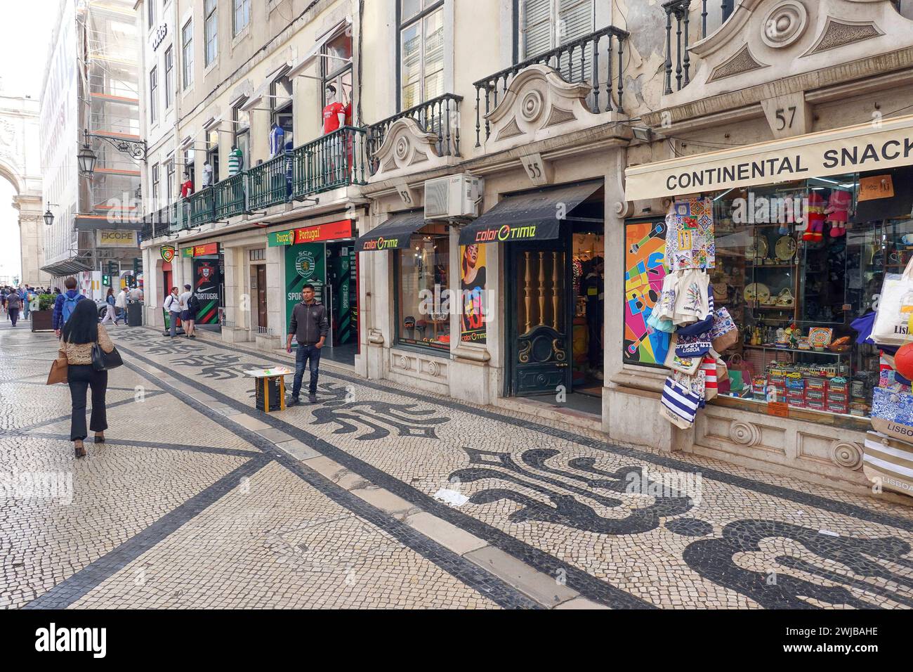 Portugal, Lisbon, Praca do Comercio - Comercio Square opens onto Rua ...