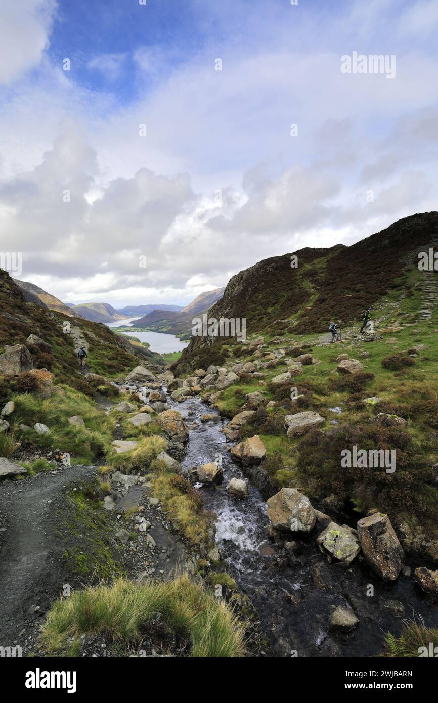 View of Buttermere from Haystacks Fell, Cumbria, Lake District National ...