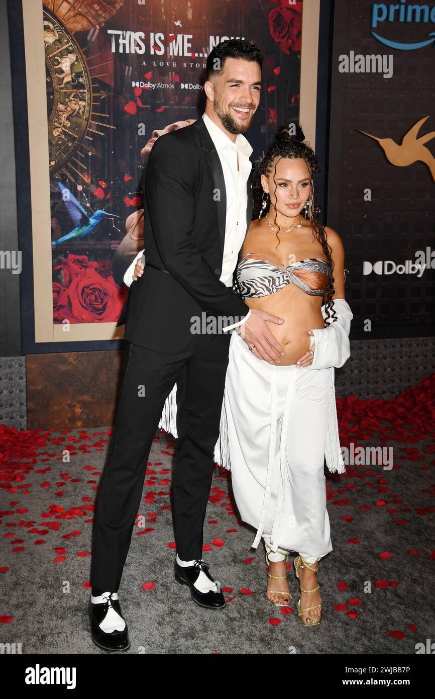 HOLLYWOOD, CALIFORNIA - FEBRUARY 13: (L-R) Tony Bellissimo and KAHTIA ...