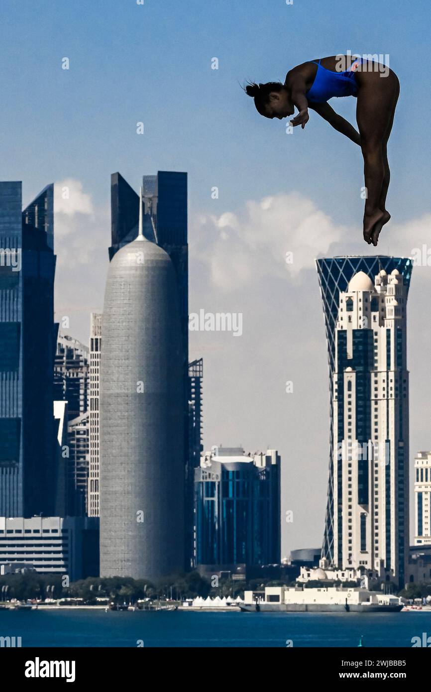 Doha, Qatar. 14th Feb, 2024. Xantheia Pennisi of Australia competes in ...