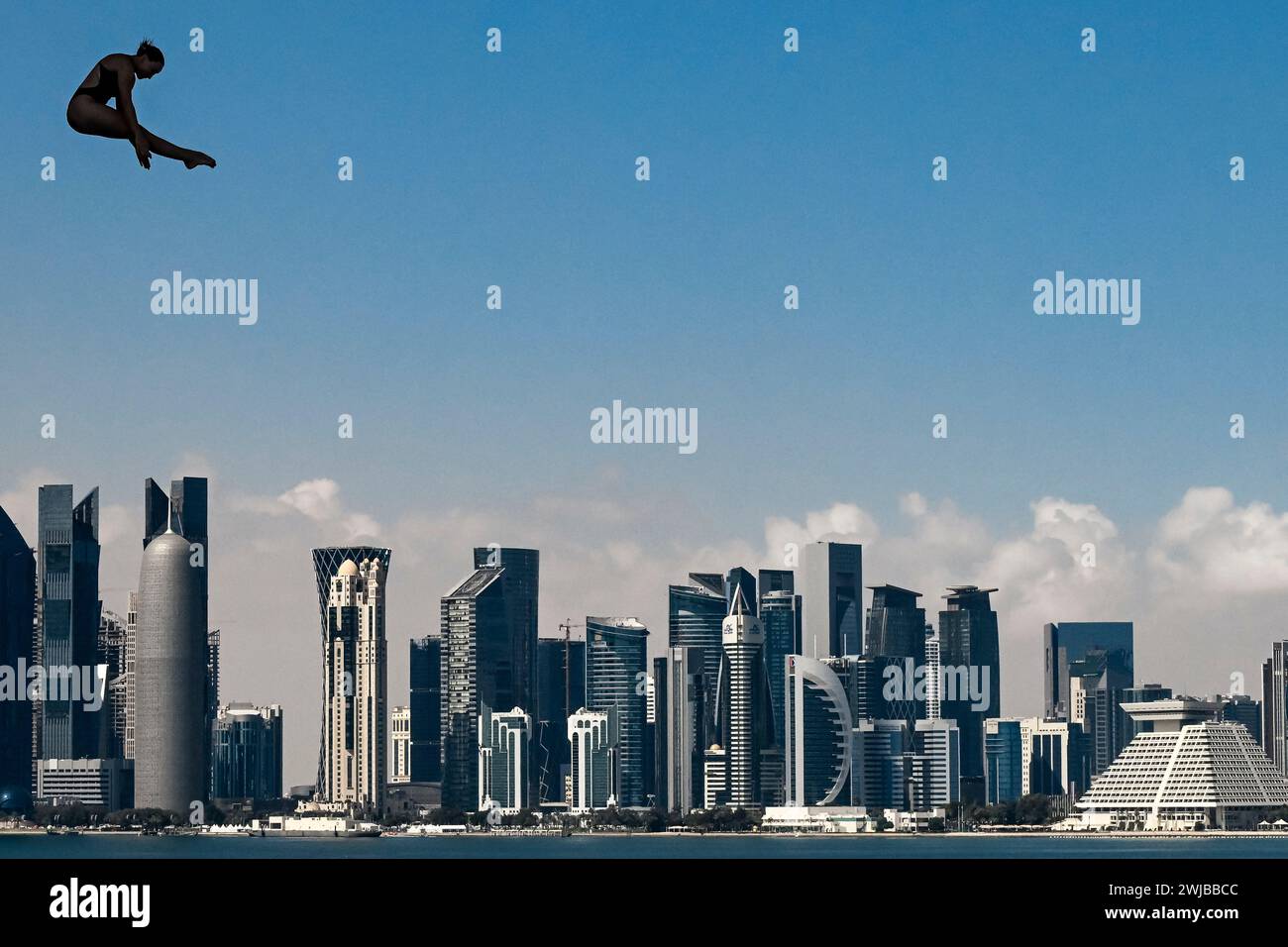 Doha, Qatar. 14th Feb, 2024. Elisa Cosetti of Italy competes in the ...