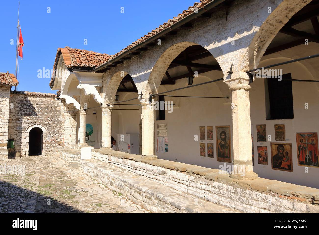 September 10 2023 - Berat Berati in Albania: People vistit the old ...