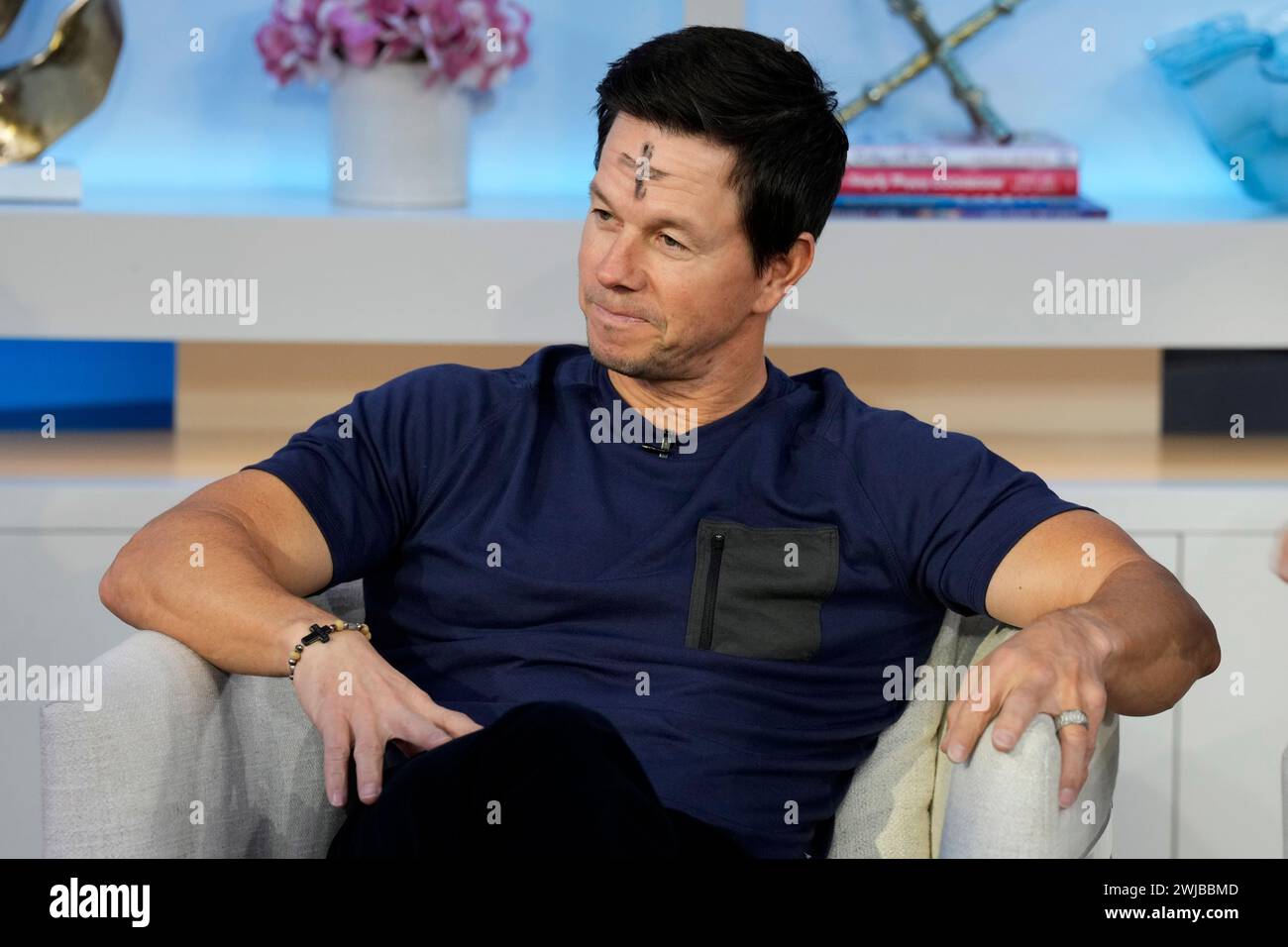 Mark Wahlberg appears on "Fox & Friends" to promote the Hallow app on ...