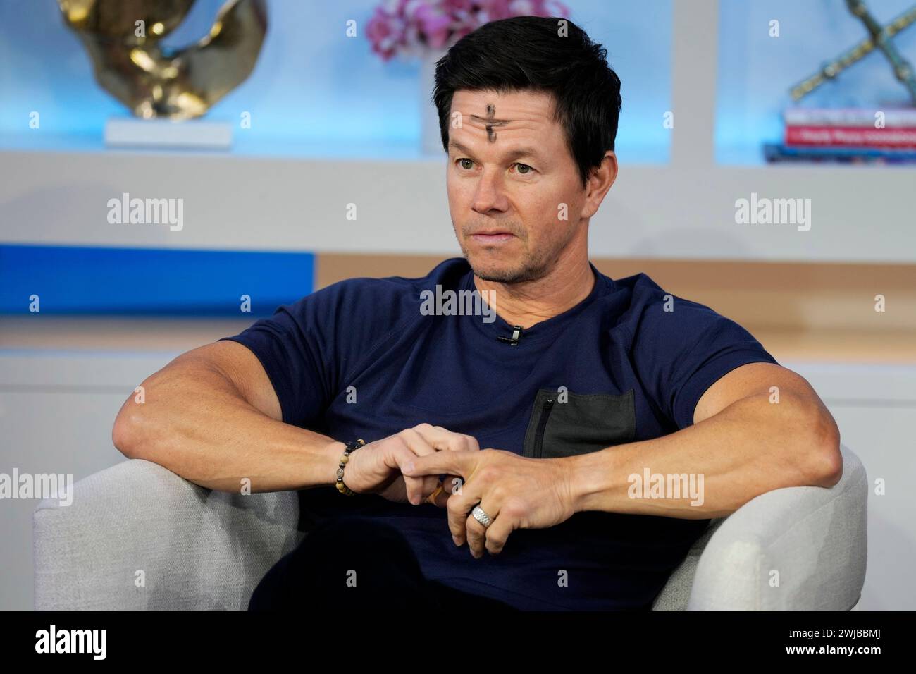 Mark Wahlberg appears on "Fox & Friends" to promote the Hallow app on ...