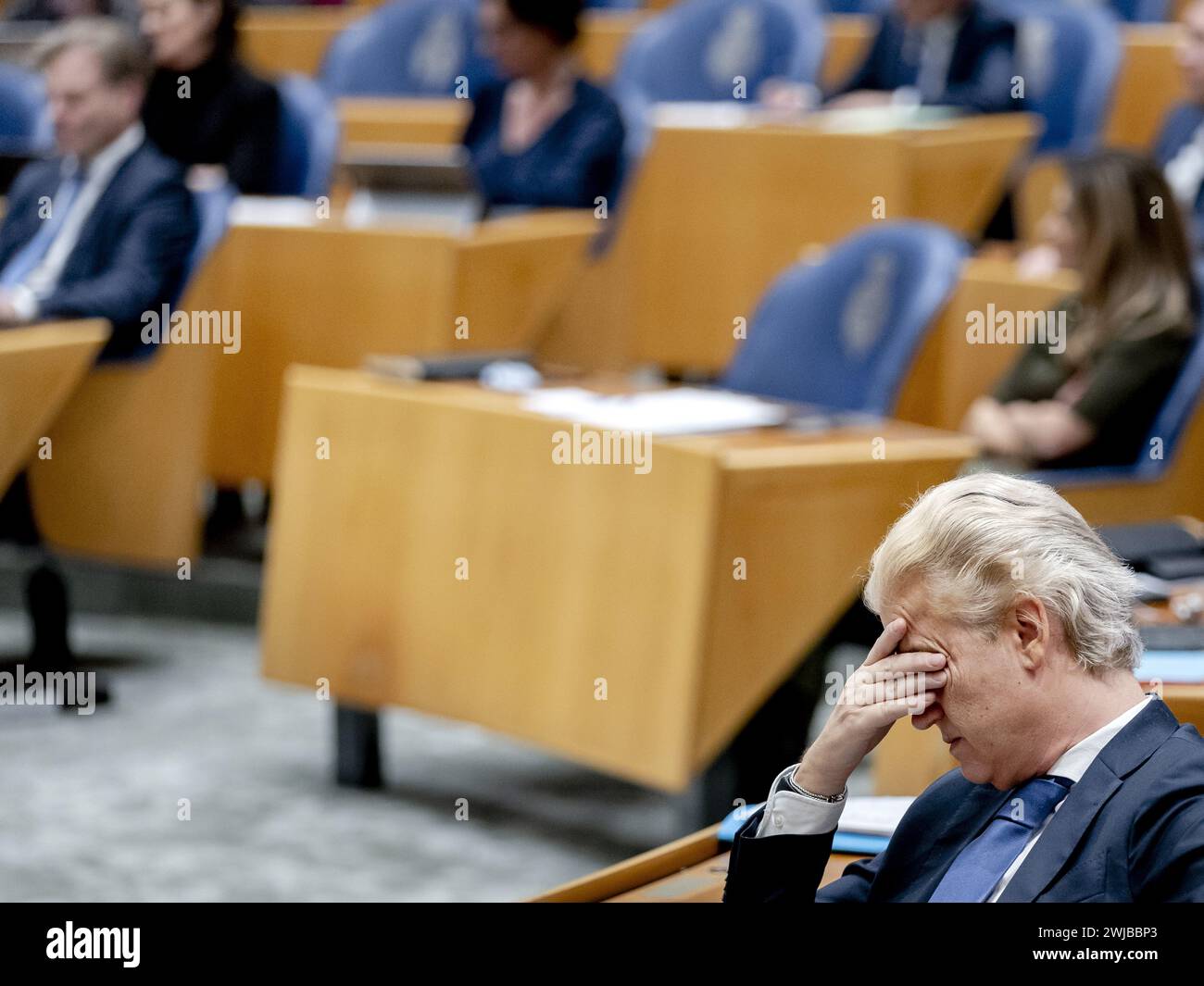 THE HAGUE - Geert Wilders (PVV) during the debate on the final report ...