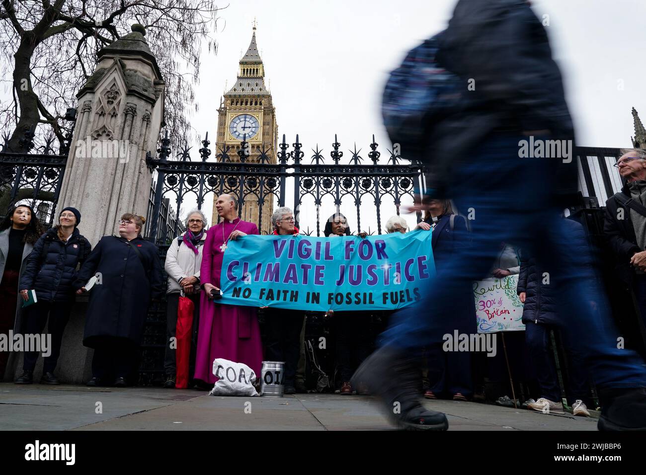Christian protesters outside the Houses of Parliament in Westminster ...
