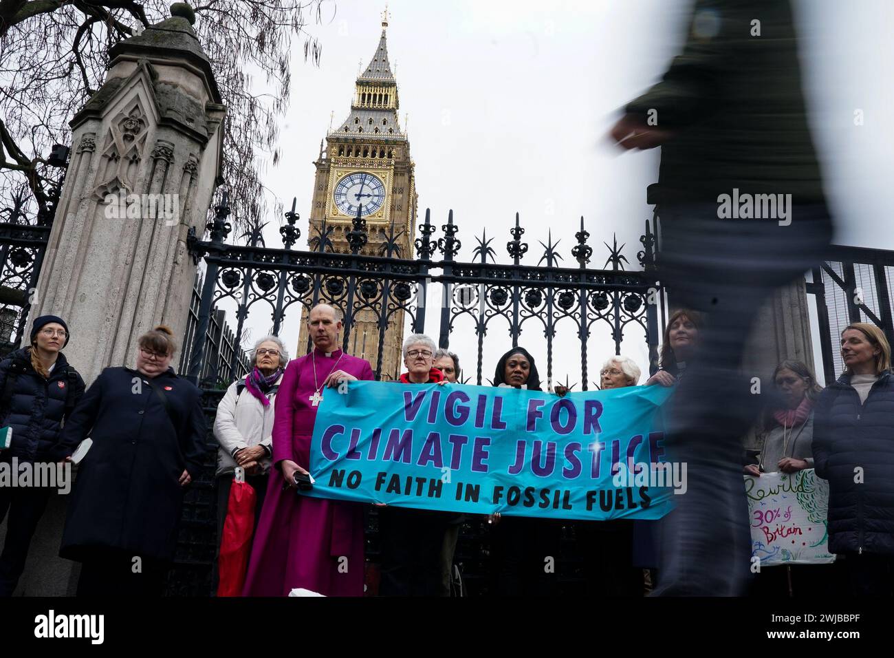 Christian protesters outside the Houses of Parliament in Westminster ...