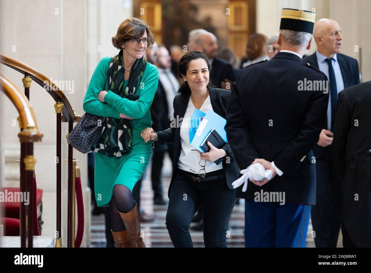 Paris, France. 13th Feb, 2024. Deputy Agnes Firmin Le Bodo, French ...