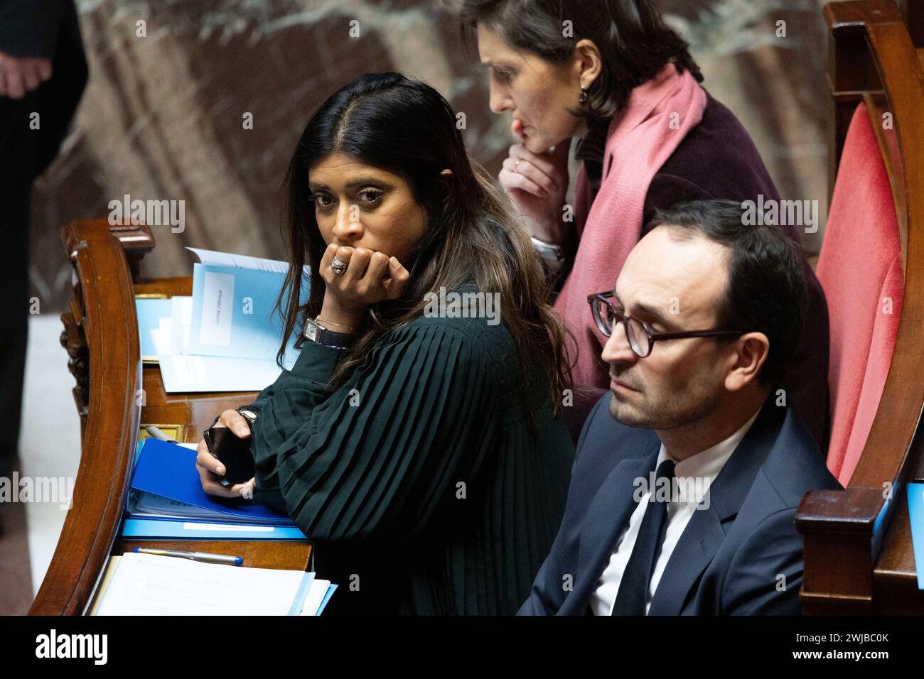 Paris, France. 13th Feb, 2024. French Minister for Democratic Renewal ...