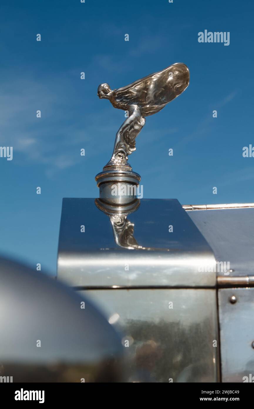 Side View Of A Spirit Of Ecstasy Car Bonnet Mascot On A 1920s New ...