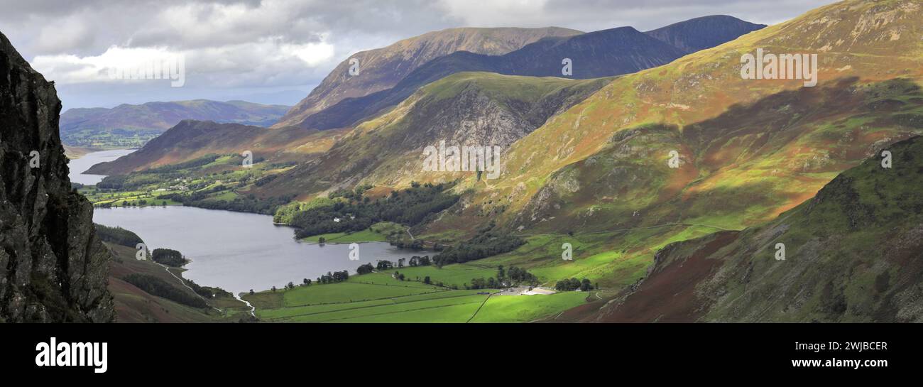 View of Buttermere from Haystacks Fell, Cumbria, Lake District National ...