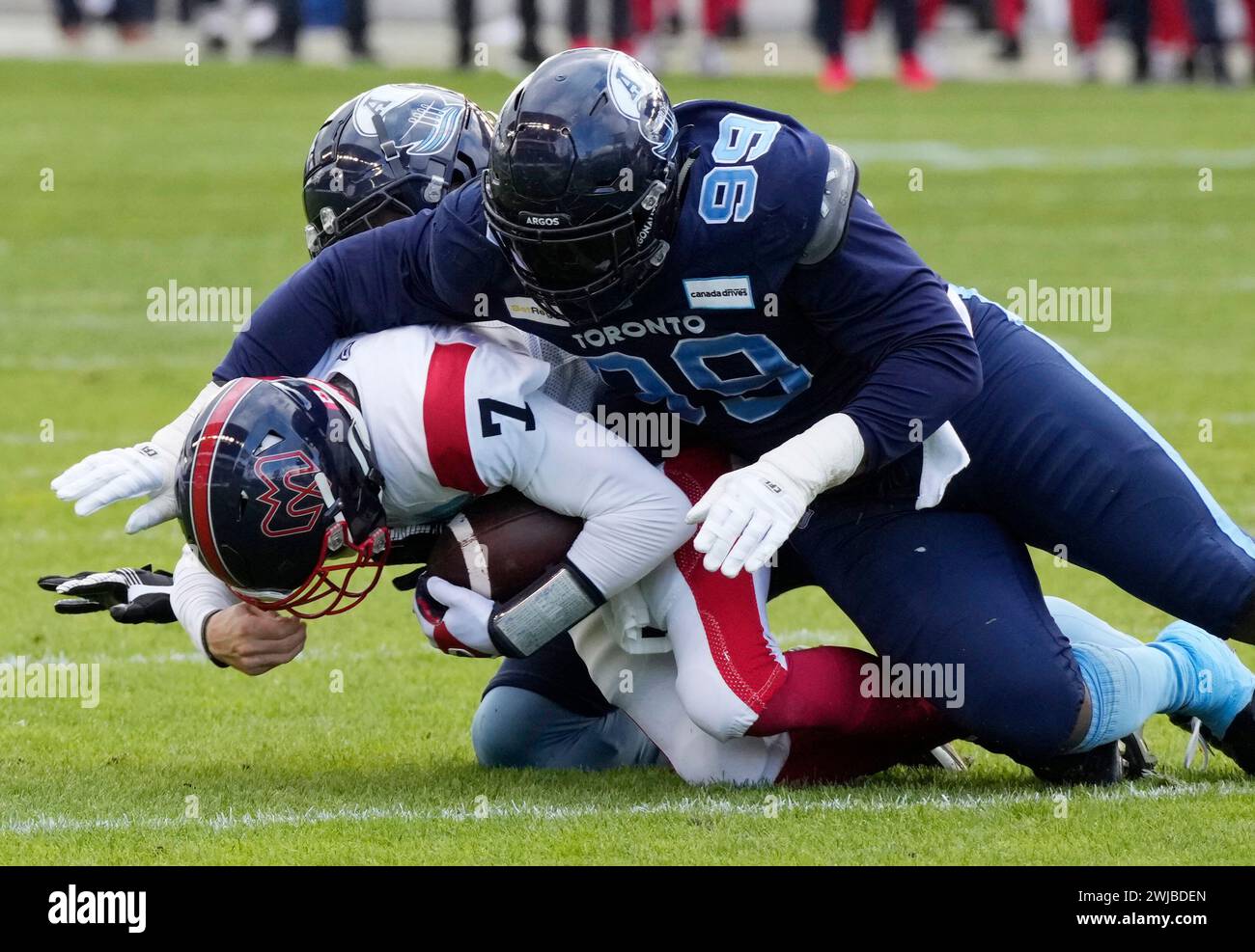 Toronto, Canada. 13th Nov, 2022. Montreal Alouettes quarterback Trevor ...
